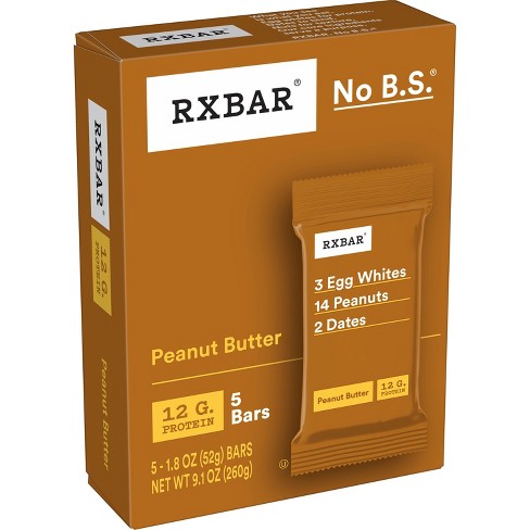 Rxbar Peanut Butter Protein Bars - 5ct/9.15oz : Target