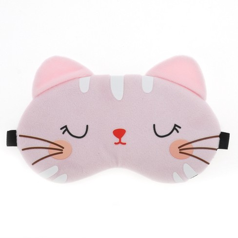 Unique Bargains Soft Sleep Mask Cartoon Cat Pink 1 Pc : Target