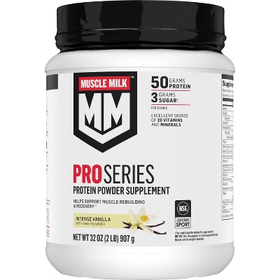 Muscle Milk Pro Series Protein Powder - Knockout Chocolate - 32oz : Target