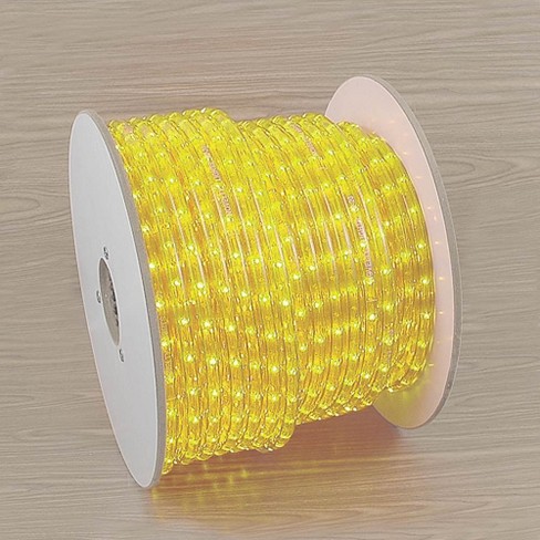 Novelty Lights Yellow Incandescent Rope Light Spool, 1/2" Diameter ...