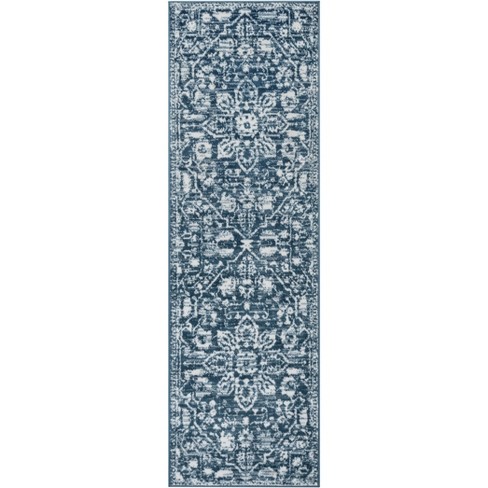 Well Woven Della Light Blue Vintage Medallion Pattern Runner Rug (2'3 ...