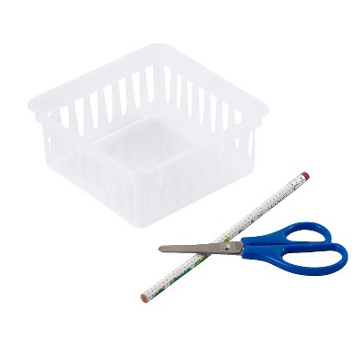 Fun Express 5 1/4" x 2 1/4" Clear Classroom Storage Small Square ...