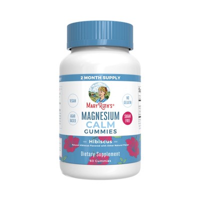 Maryruth's Kids Magnesium Calm Gummies, Hibiscus, 60 Ct : Target