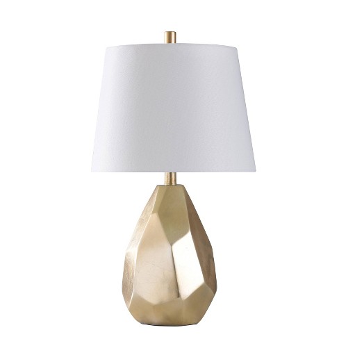 Declan Table Lamp Gold - Stylecraft: Polyresin, Brush Nickel Knobs ...