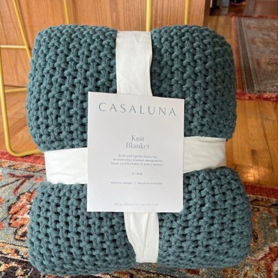 Chunky Knit Bed Blanket - Casaluna™ : Target