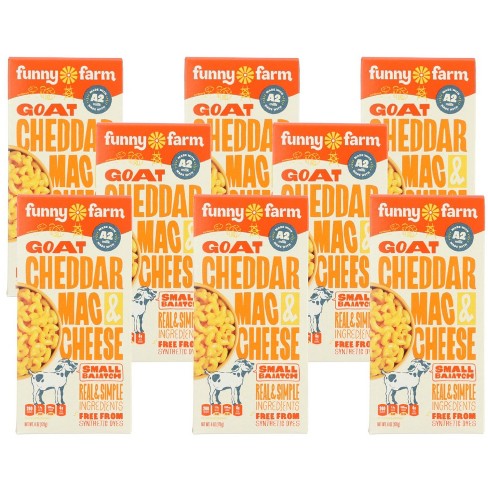 Funny Farm Goat Cheddar Mac & Cheese - Case Of 8/6 Oz : Target