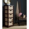 Vedette 5 Wicker Basket Storage Tower - Safavieh : Target