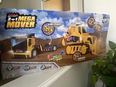Maxx Action 2-n-1 Mega Mover – Construction Truck And Trailer : Target