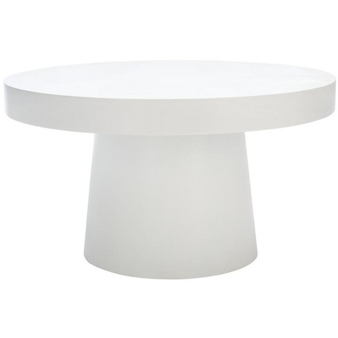 Jaria Faux Concrete Coffee Table - White - Safavieh : Target