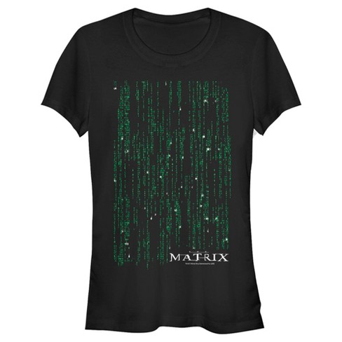Juniors Womens The Matrix Encrypted T-shirt - Black - Medium : Target