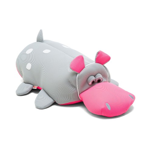 Big Joe Pool Petz Large Hippo, No Inflation Needed, Animal Pool Toy ...