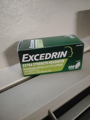 Excedrin Extra Strength Pain Reliever Caplets - Acetaminophen/aspirin ...