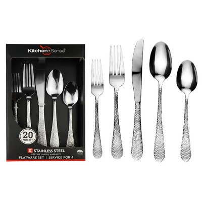 40-piece Silverware Set For 8, Stainless Steel Flatware Cutlery Set For ...