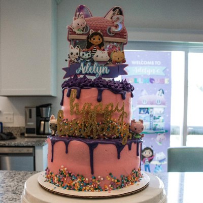 "happy Birthday" Cake Decor Gold - Spritz™ : Target