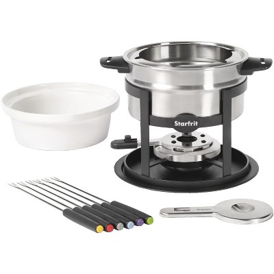 Stainless Steel Fondue Pot Set- Melting Pot Cooker And Warmer For ...