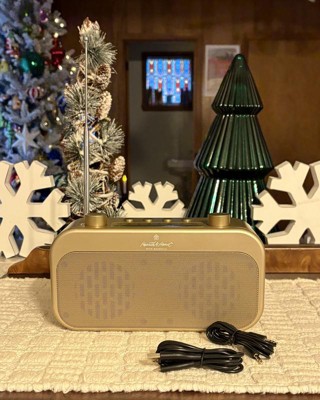 Portable Brass Finish Am/fm Bluetooth Radio - Hearth & Hand™ With ...