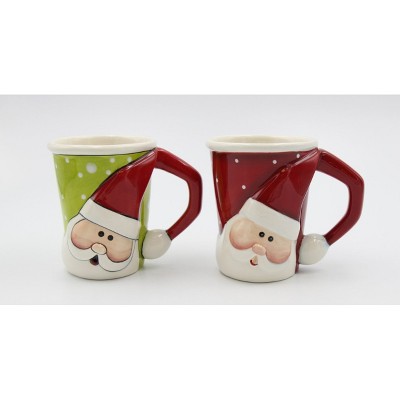 Kevins Gift Shoppe Ceramic Set Of 2 Santa Mug : Target