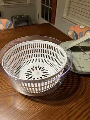 5qt Salad Spinner Clear - Figmint™: Large Strainer, Abs Material, Hand ...