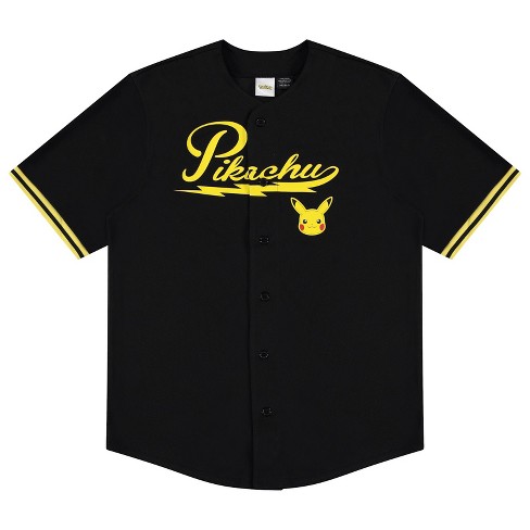 Mens Pokemon Pikachu Baseball Jersey - Mens Pikachu Charizard Pokeball ...