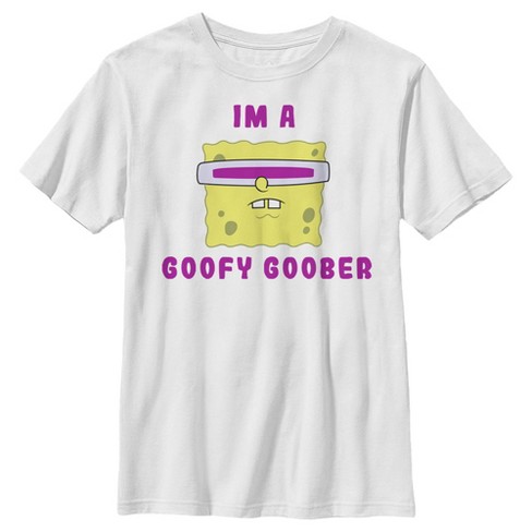 Boy's Spongebob Squarepants I'm A Goofy Goober T-shirt - White - Medium ...