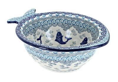 Blue Rose Polish Pottery Summer Fun Fish Bowl : Target