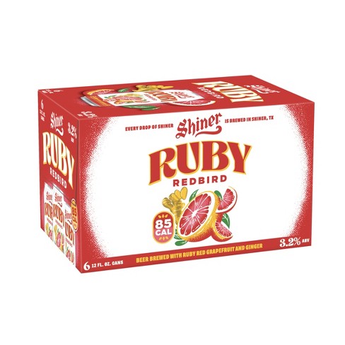 Shiner Ruby Redbird Grapefruit Beer - 6pk/12 Fl Oz Cans : Target