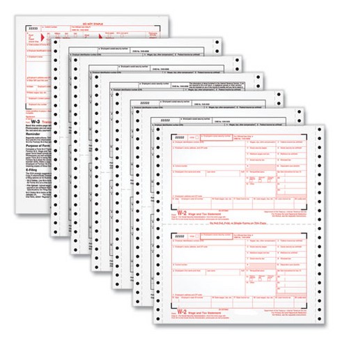 Tops W-2 Tax Forms For Dot Matrix Printers, Fiscal Year: 2023, Six-part ...