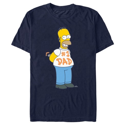 Men's The Simpsons #1 Dad Homer T-shirt : Target