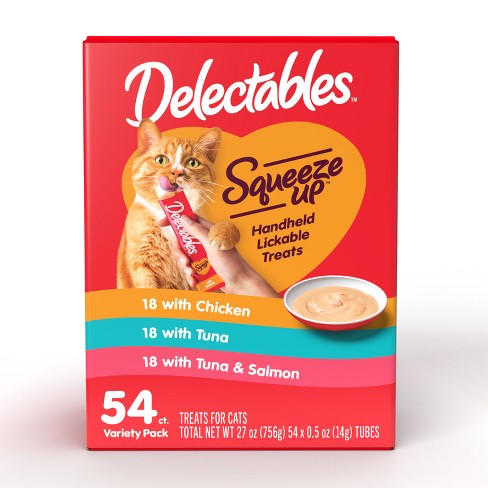 Delectables Squeeze Up Variety Pack With Tuna, Salmon & Chicken Flavor ...