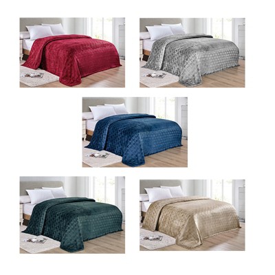 Super Comfy & Plush Chevron Arrow Embossed Jacquard Microplush Blanket ...