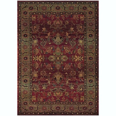 Oriental Weavers Kharma 2'6" X 9'1" Machine Woven Runner Rug In Red ...