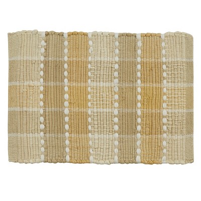 Colorful 15" Round Braided Fabric Placemats Set Of 8 Dining Table Mat ...