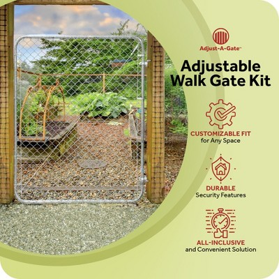 Adjust-a-gate Fit-right Adjustable Walk Gate Kit With Round Corner ...