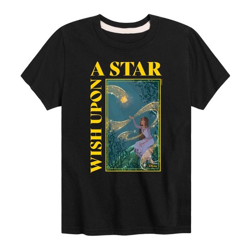 Disney Wish Upon A Star Short Sleeve Graphic T-shirt - Black - 5t : Target