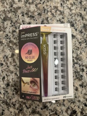 Kiss Impress Press-on Falsies No-glue False Eyelash Clusters Kit ...