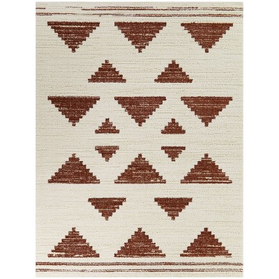 5'3"x7' Almeida Southwestern Geometric Rug Red - Balta Rugs: 5x7 Area ...