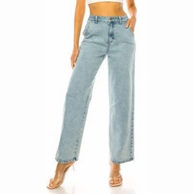 Women's Wide Leg Boyfriend Jeans - Great Smoky 26 : Target