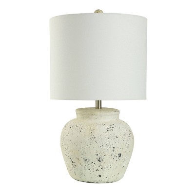 Rustic Cement Table Lamp Terracotta Finish - Stylecraft : Target