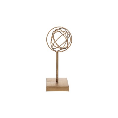 Gold Geometric Sphere Sculpture Decorative Table Top Décor - Foreside ...