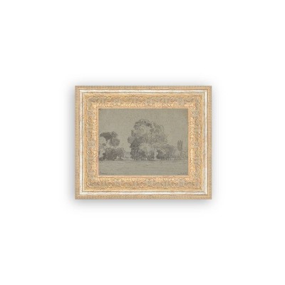 Petal Lane 11"x9" Grove Of Trees Wall Art: Vintage Style, Framed Mixed ...