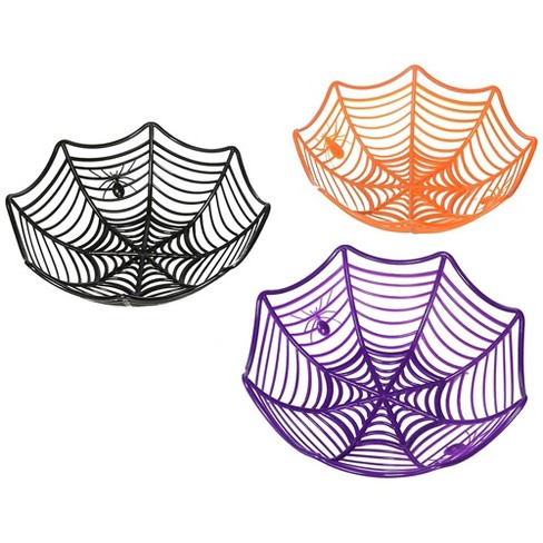 Fun Express Spider Web Basket Bowls Party Supplies - 3 Pieces : Target