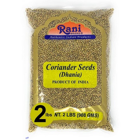 Coriander (dhania) Whole Seeds - 32oz (2lbs) 907g - Rani Brand ...