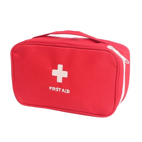 Unique Bargains Outdoor Travel Sport Empty First Aid Bag Red 9.6" X 5.5 ...