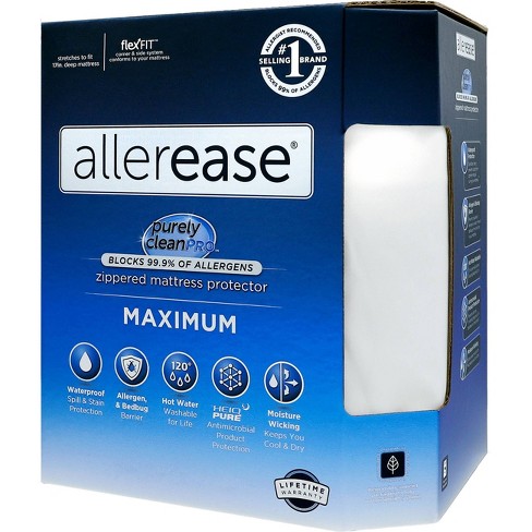 Twin Maximum Bed Bug And Allergy Mattress Protector White - Allerease : Target