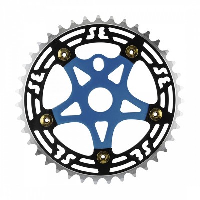 Se Bikes One Piece Chainring & Spider 39t 1pc 1/2in X 1/8in Aluminum ...