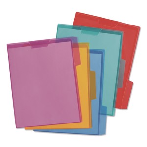 Pendaflex Poly View Colored File Folders, 1/3-Cut Tabs: Assorted ...