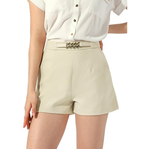 Allegra K Women's Elegant High Waist Zipper With Pockets Straight Leg ...