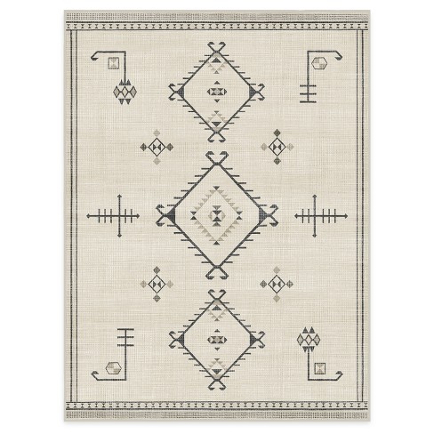 Ruggable Damali Washable Boho Western Flatwoven Area Rug : Target