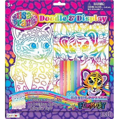 Bendon Lisa Frank Sasha & Shanti Doodle N Display : Target