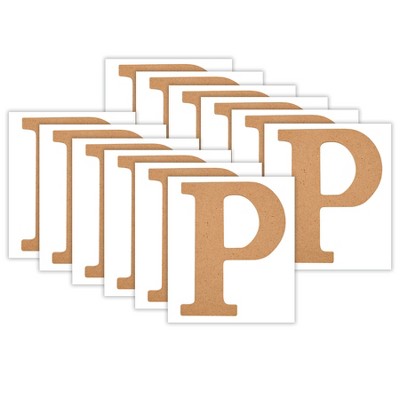 Plaid Mdf Letter, P, 5 Inch, Pack Of 12 : Target